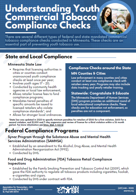 Understanding Youth Commercial Tobacco Compliance Checks